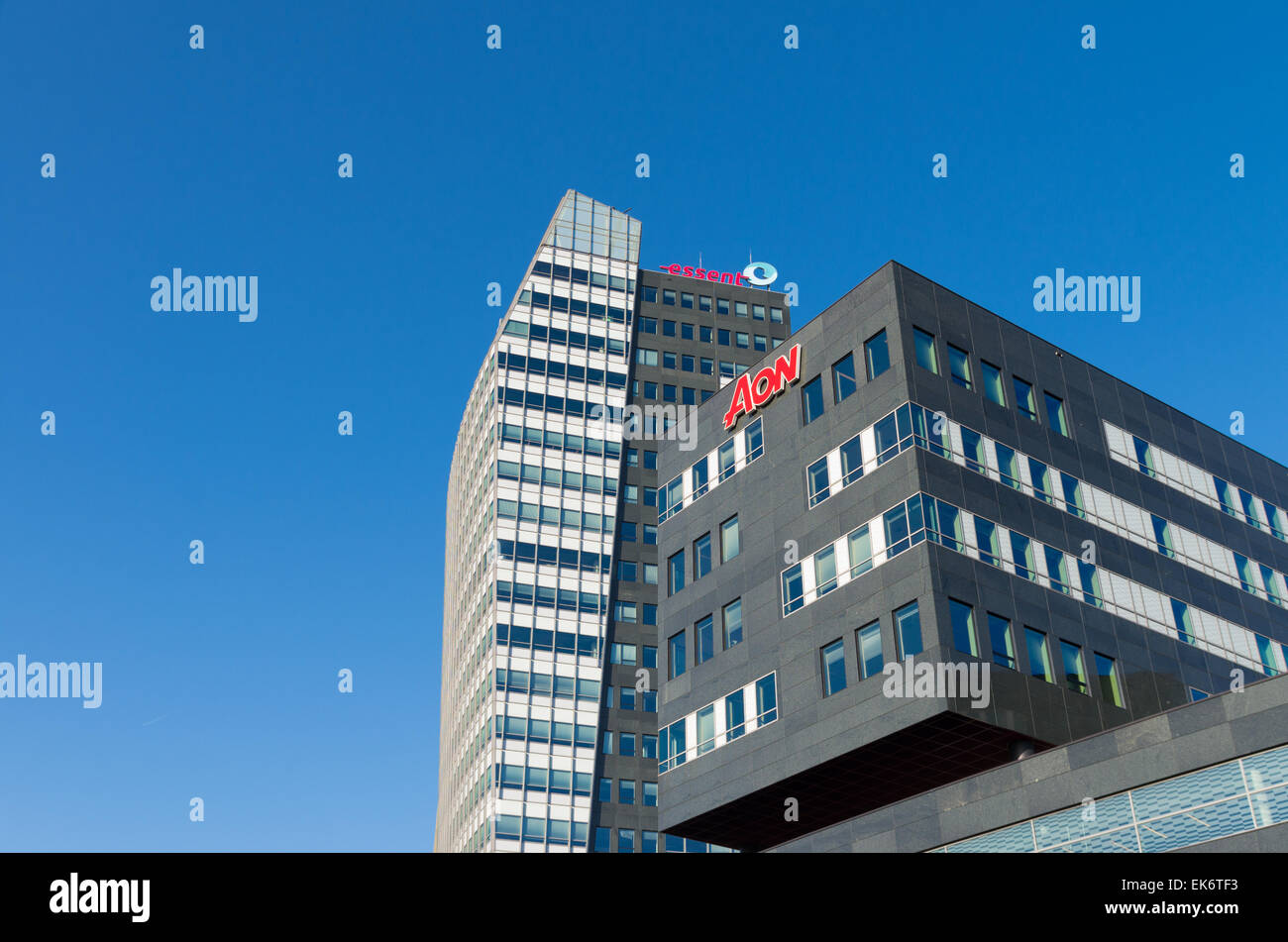 modern office building in Zwolle, netherlands. Zwolle is the capital of ...