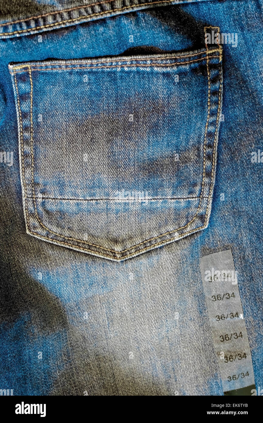 Jeans pocket rear view Stock Photo - Alamy