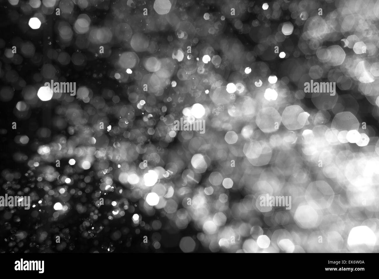 Snowstorm texture. Defocused snowflakes or rain drops in he air Stock ...