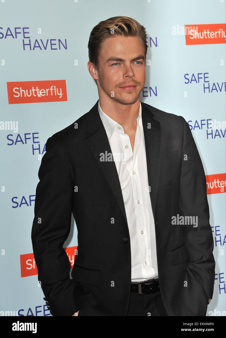 LOS ANGELES, CA - FEBRUARY 5, 2013: Derek Hough at the premiere of ...