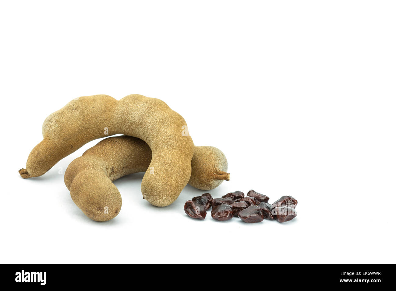 Close up tamarind isolated on white background Stock Photo - Alamy