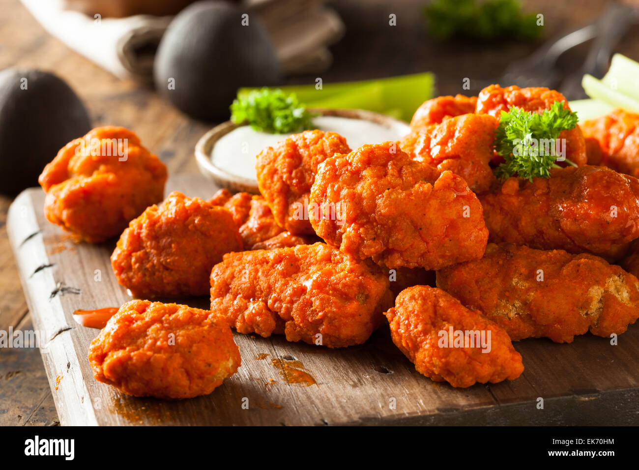 Hot spicy boneless buffalo chicken hi-res stock photography and images ...