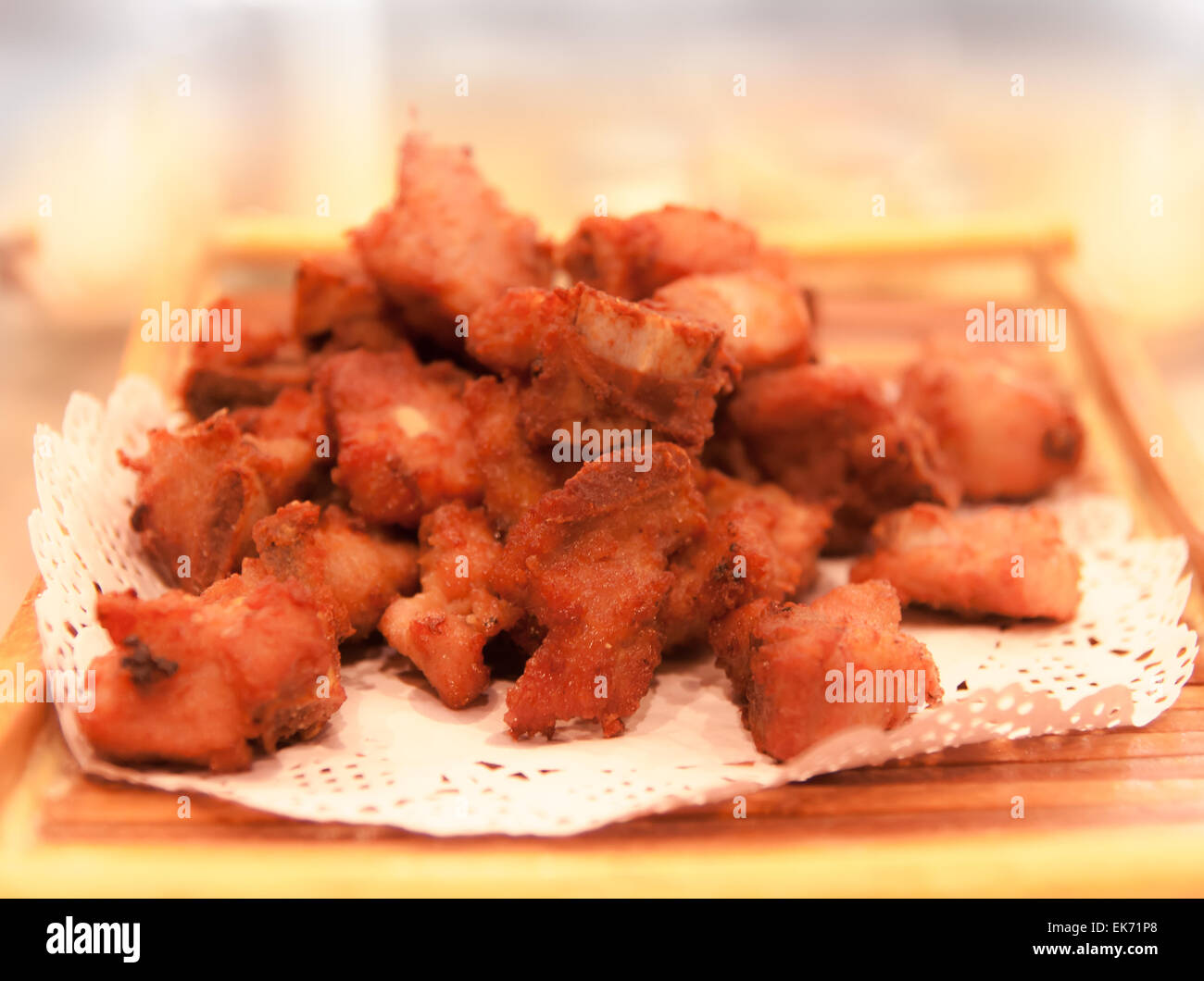 Fried Spare rib pork, favorite food in Asian Stock Photo - Alamy