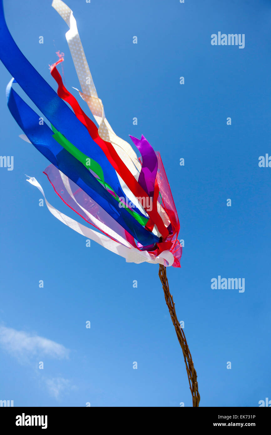 Easter whip with ribbons, Czech Republic Stock Photo - Alamy