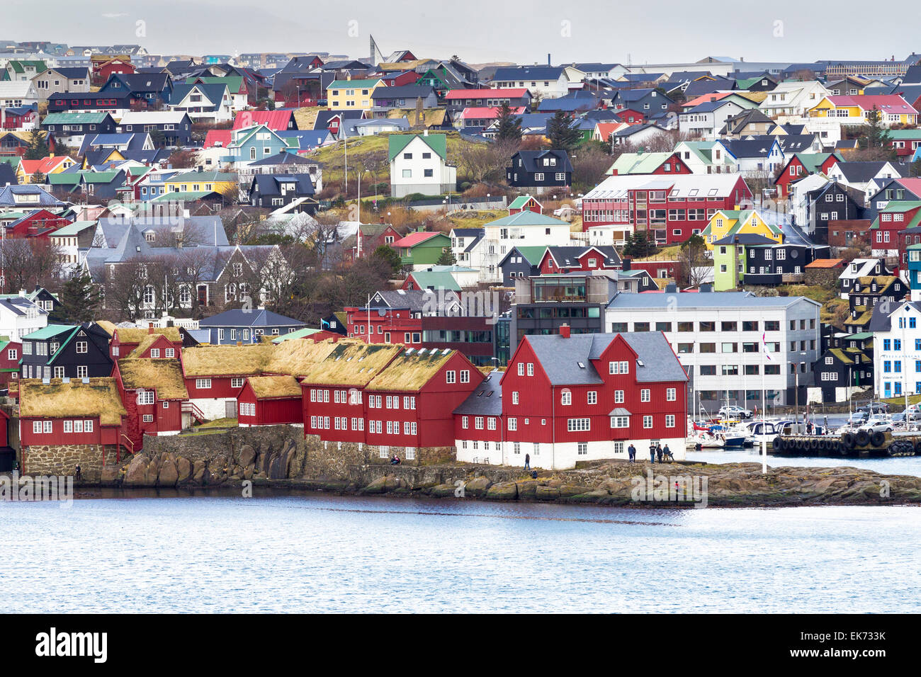 Tinganes peninsula the oldest part of the Faroe's islands capital ...