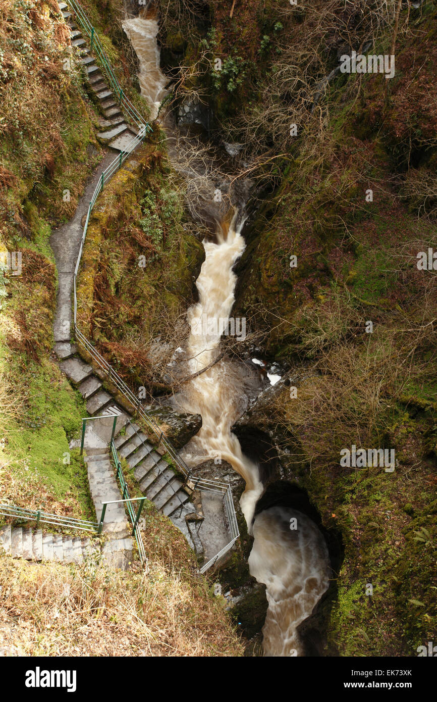 Waterfalls Devils Bridge Wales