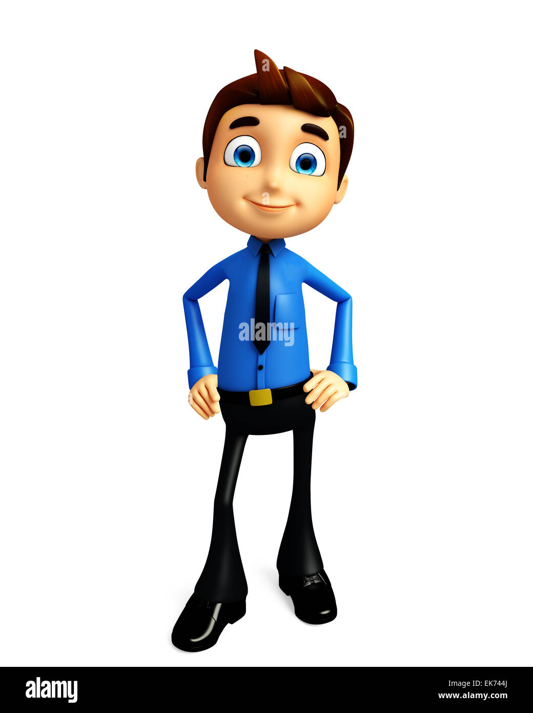 3d illustration man manager Cut Out Stock Images & Pictures - Alamy
