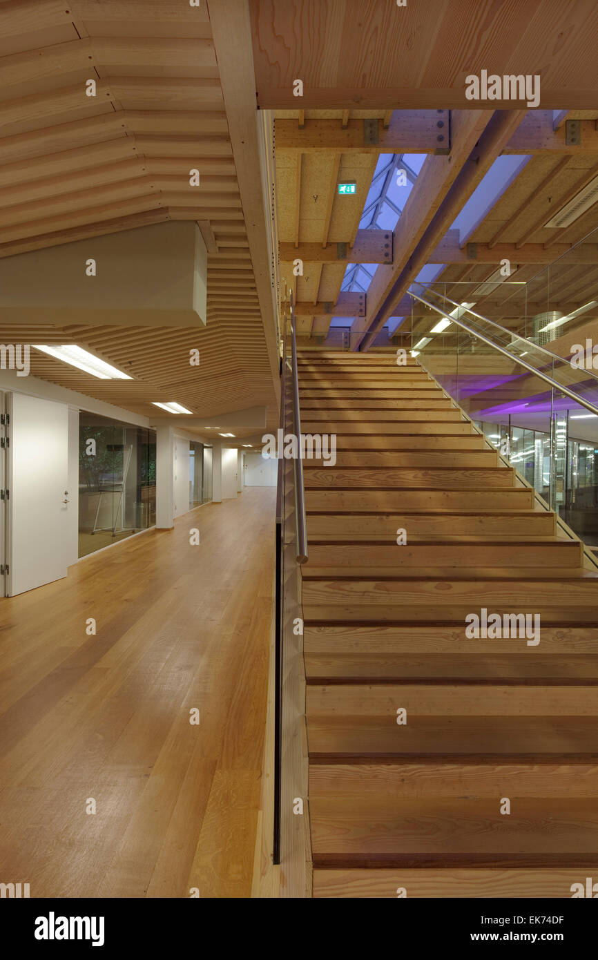 Timber staircase to first floor hi-res stock photography and images - Alamy