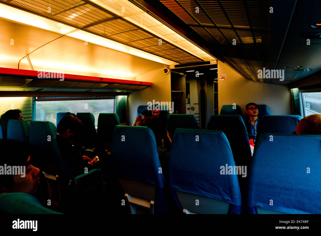 Maglev Train Shanghai Interior Stock Photos & Maglev Train Shanghai ...
