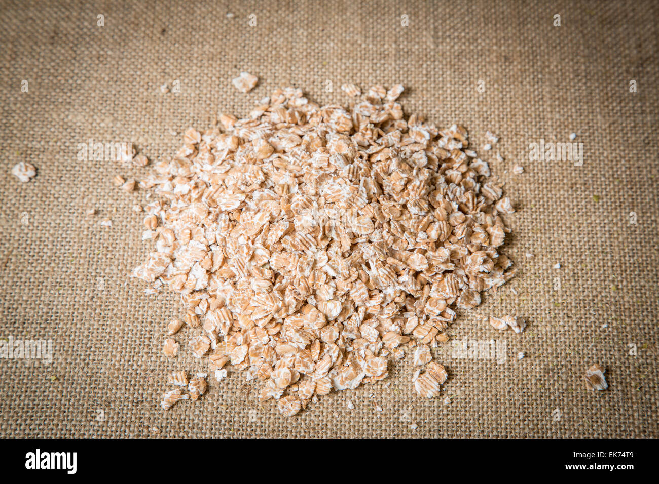 Torrified (i.e. heat treated) flaked wheat Stock Photo - Alamy