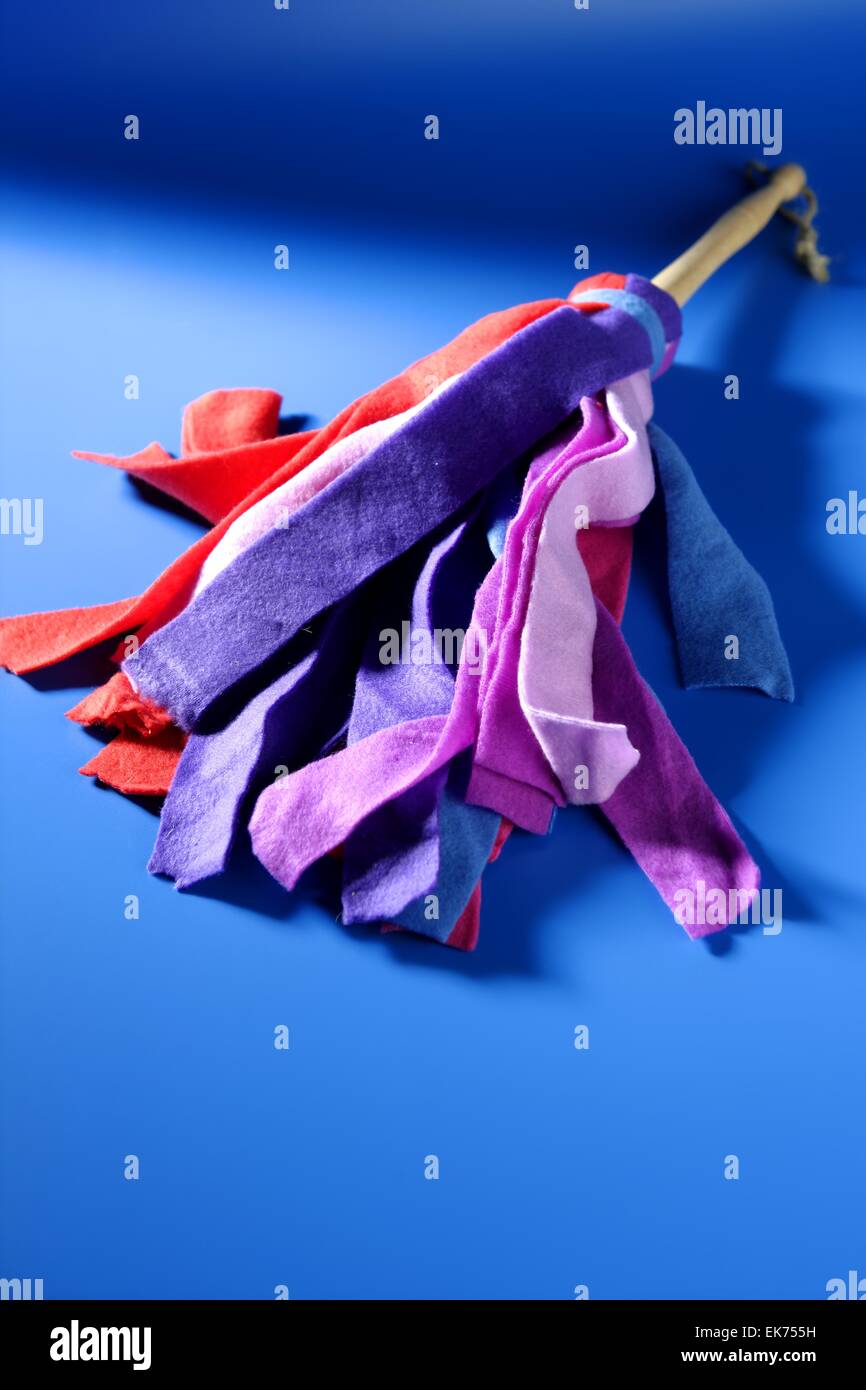 Housewife colorful duster cleaning tools Stock Photo - Alamy