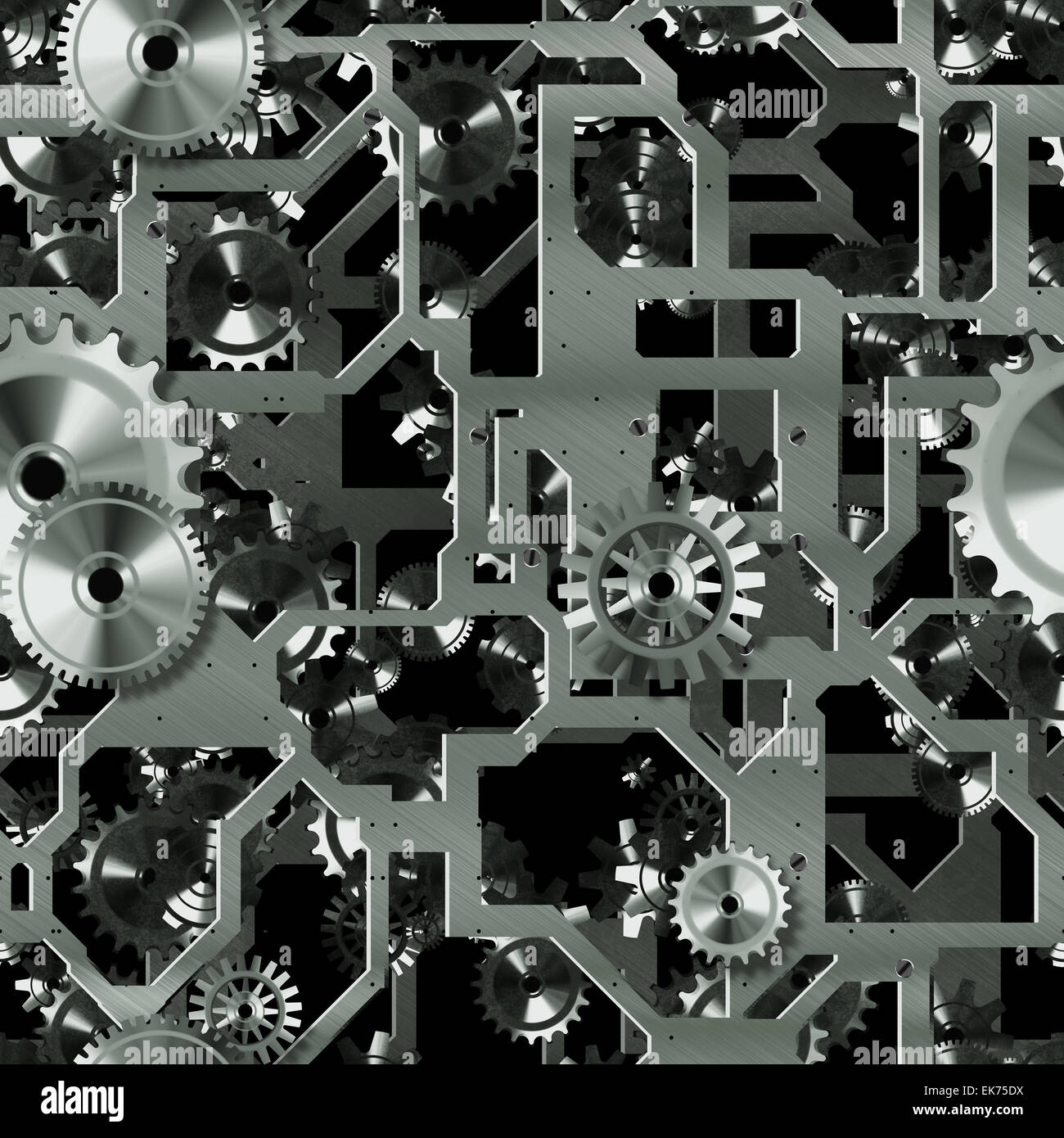 Seamless Mechanical Background Stock Photo - Alamy