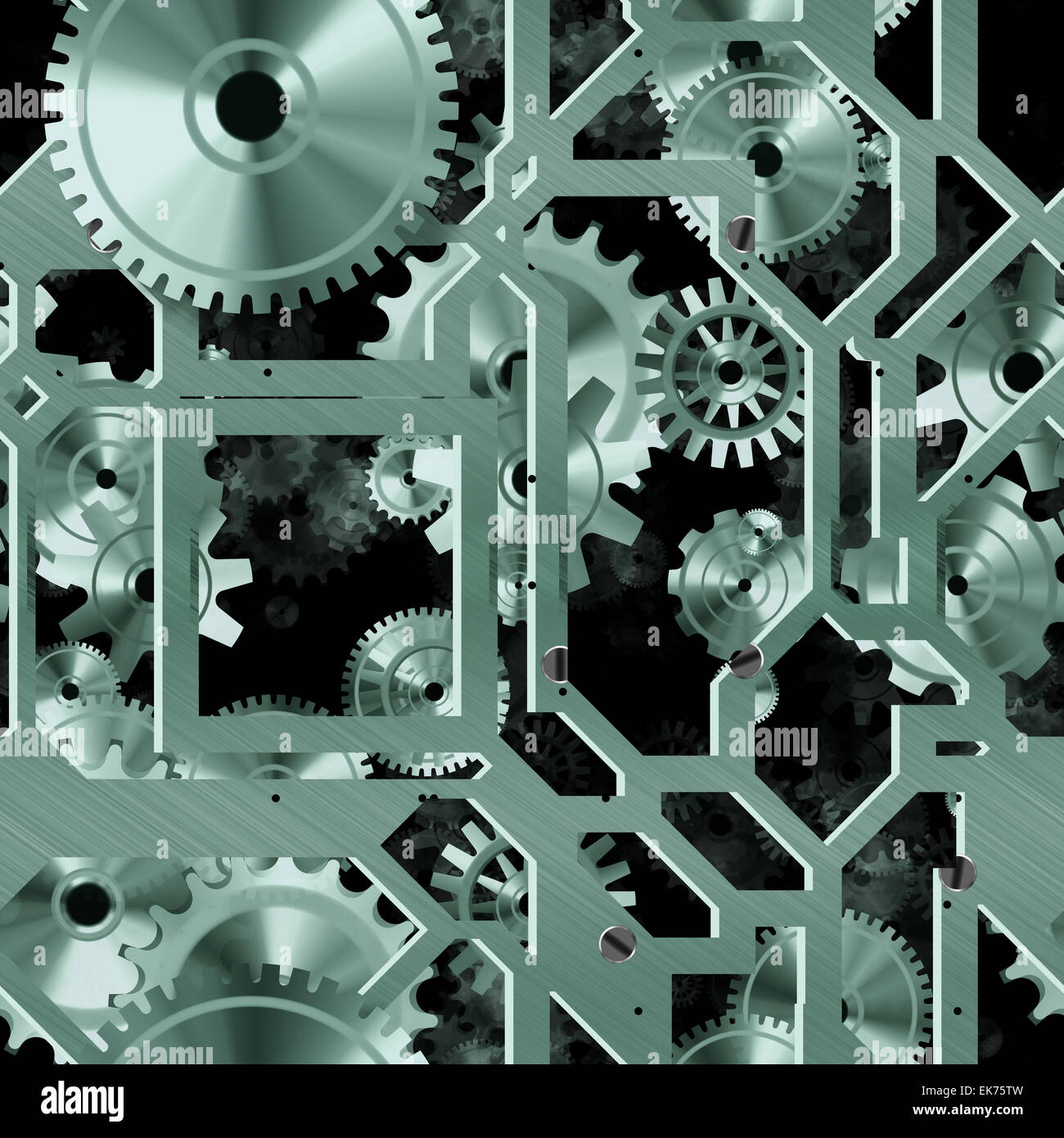 Seamless Mechanical Background Stock Photo - Alamy