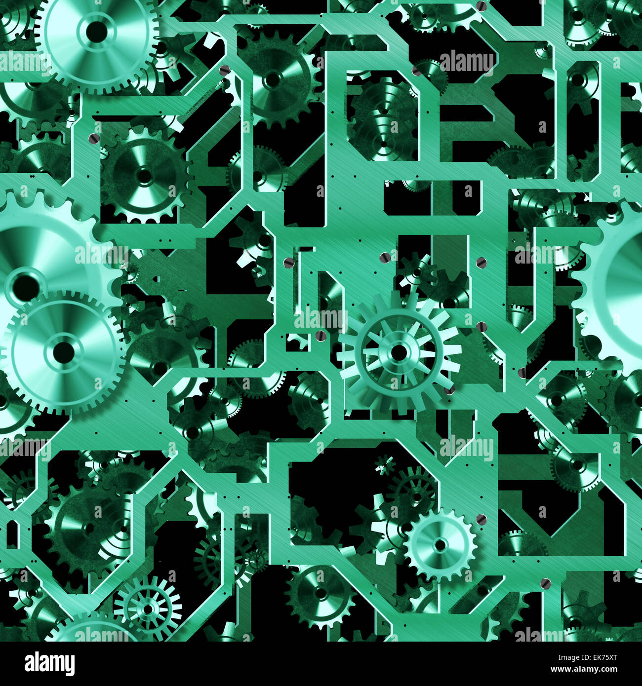 Seamless Mechanical Background Stock Photo - Alamy