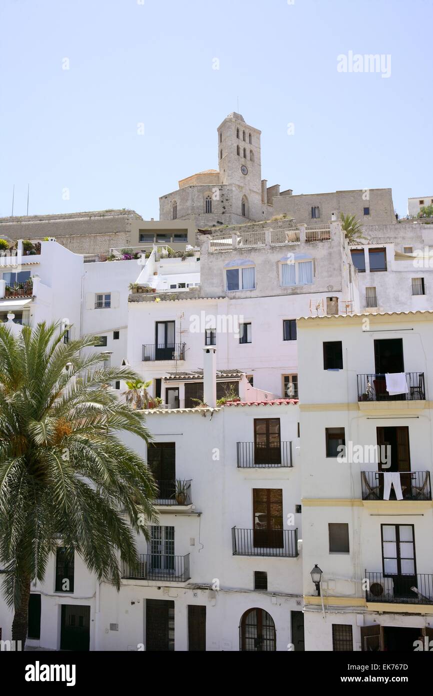 Ibiza Mediterranean island architecture houses Stock Photo - Alamy