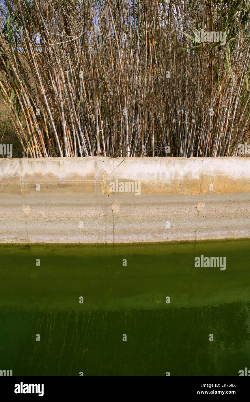 Irrigation ditch canal for agriculture Stock Photo - Alamy