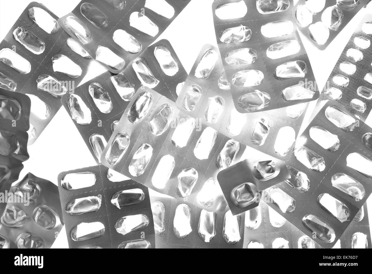 Close up pills blister Black and White Stock Photos & Images - Alamy