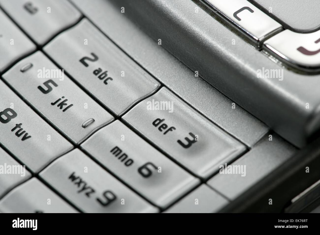 Mobile phone macro keyboard detail Stock Photo - Alamy