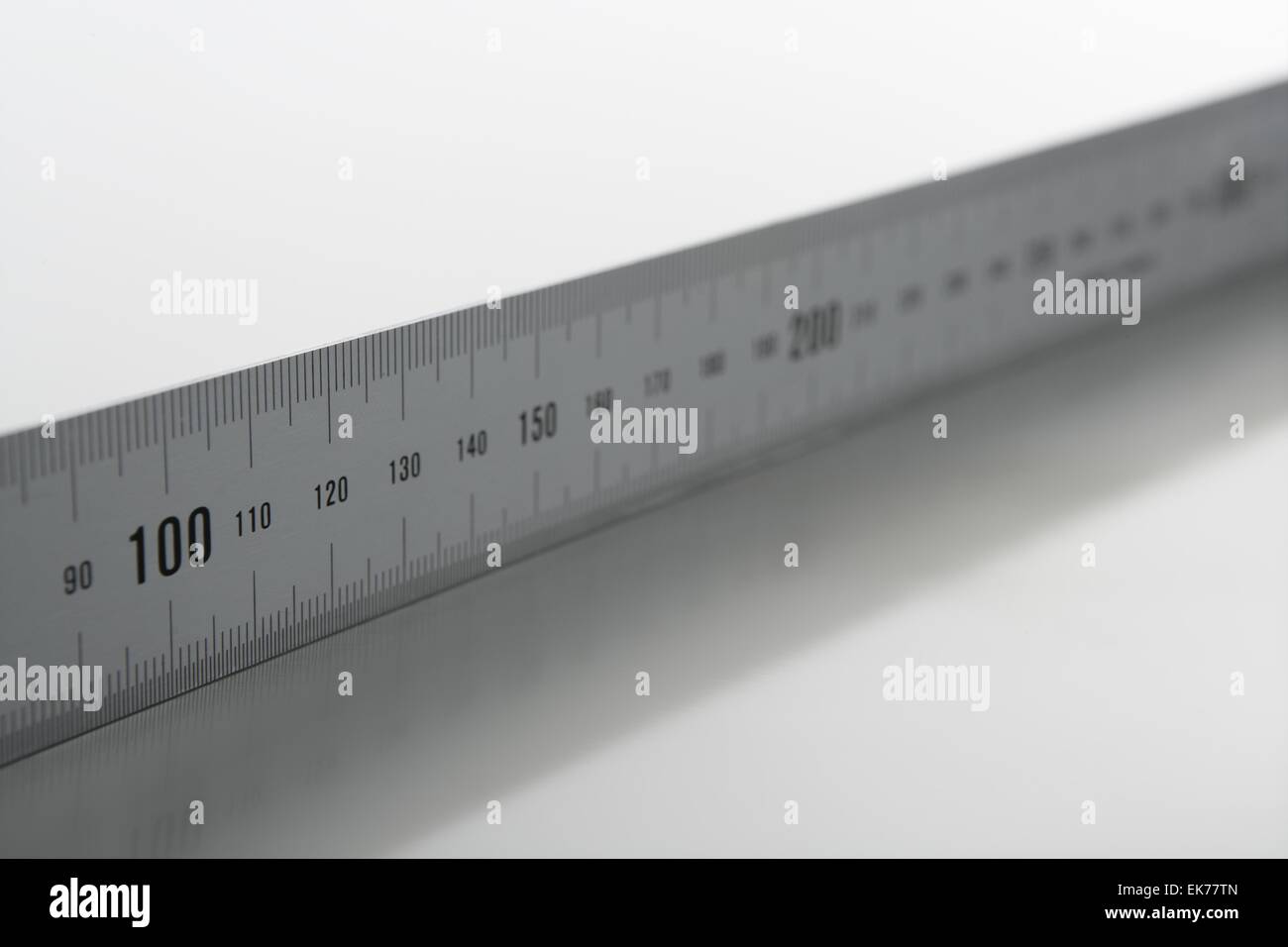 Silver aluminium ruler meter Stock Photo - Alamy