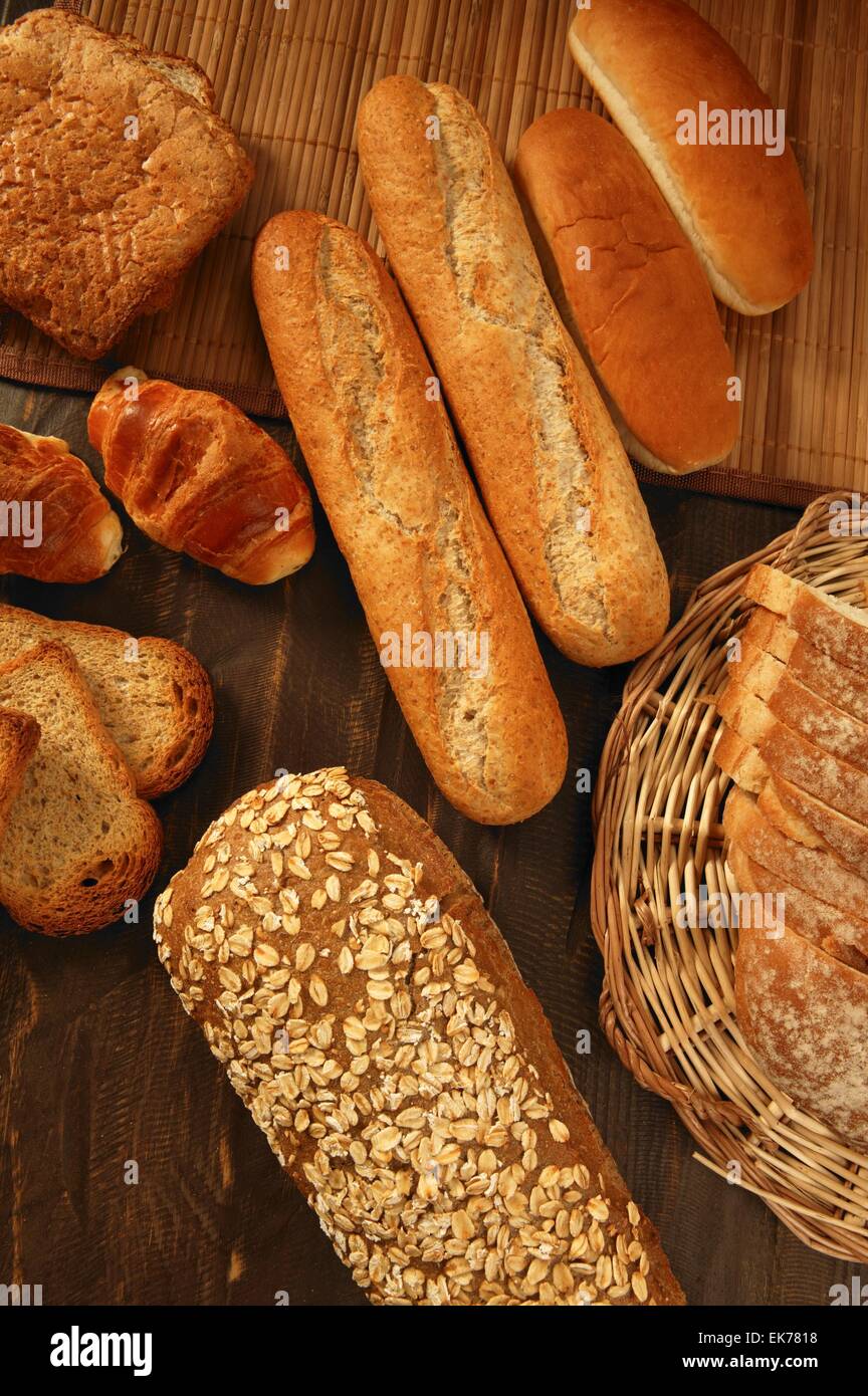 Varied bread still life Stock Photo - Alamy
