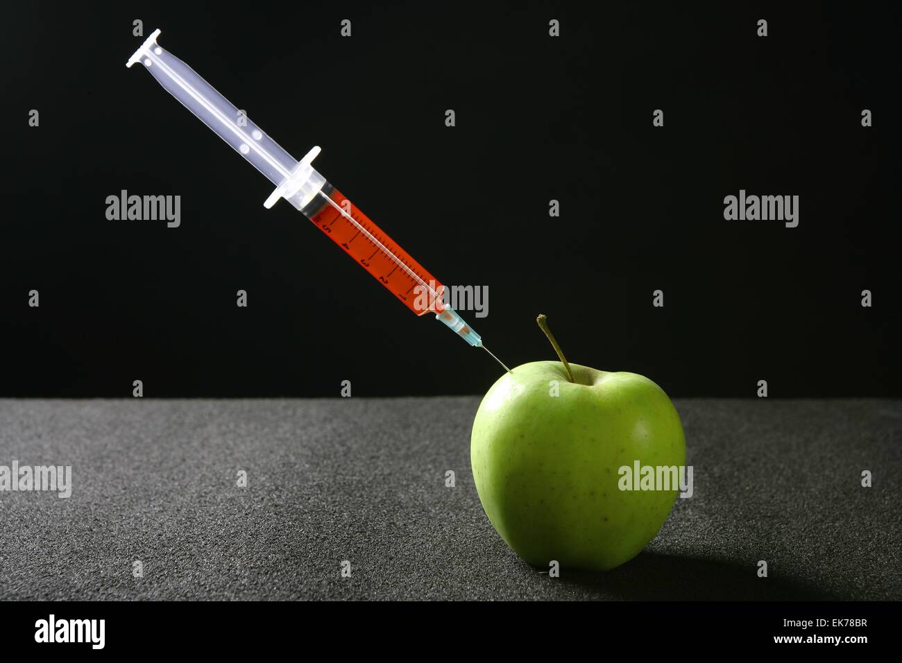Apple fruit research metaphor Stock Photo - Alamy