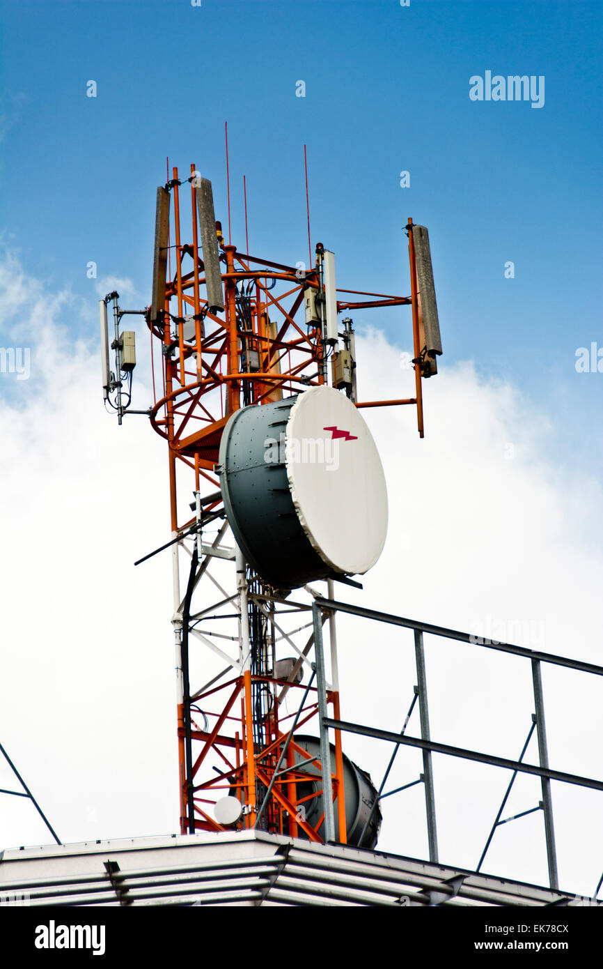 Telecommunication tower antennas hi-res stock photography and images - Alamy