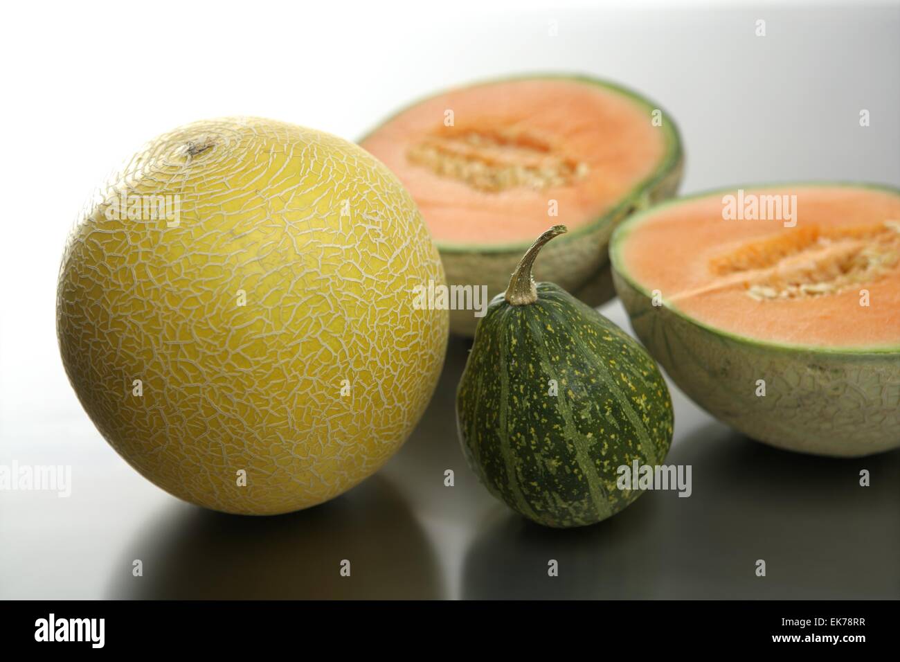 Fruits two melon yellow hi-res stock photography and images - Alamy