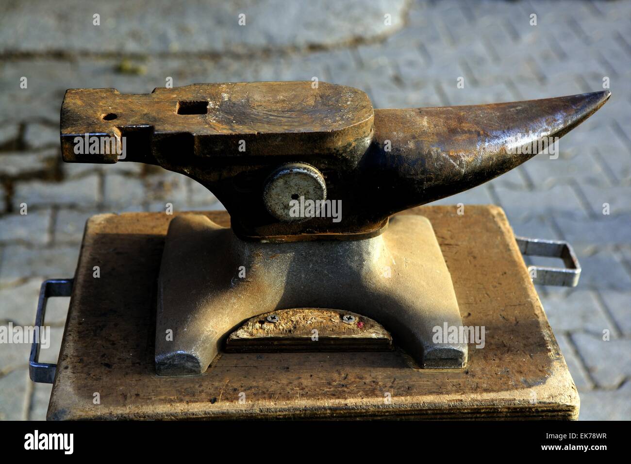 anvil, Horseshoes tools. Professional equipment for horses Stock Photo ...