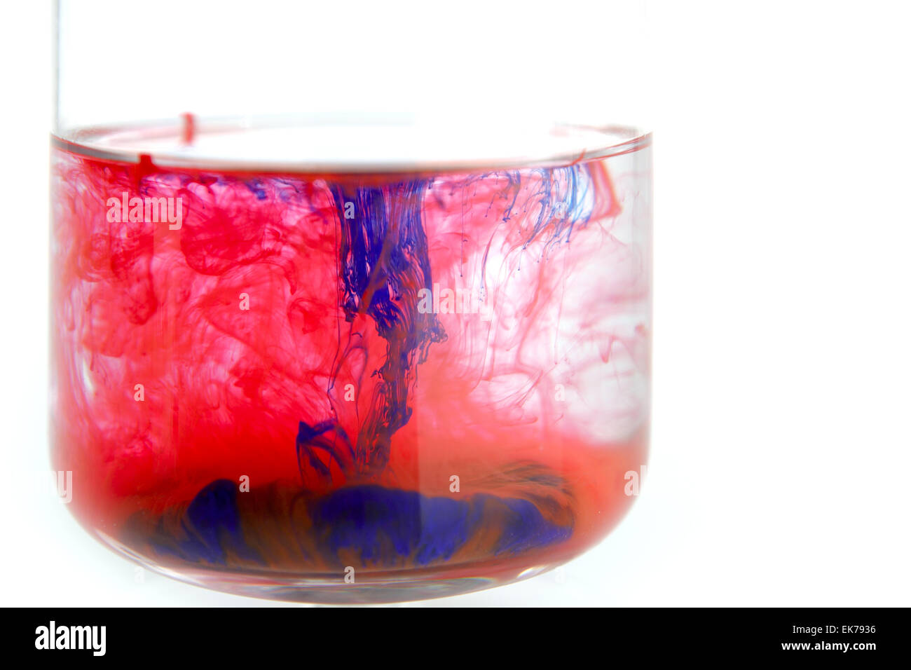 Color pigments into the water making clouds Stock Photo - Alamy