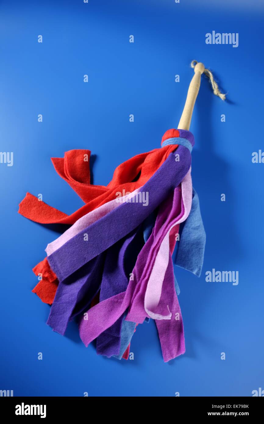 Housewife colorful duster cleaning tools Stock Photo - Alamy