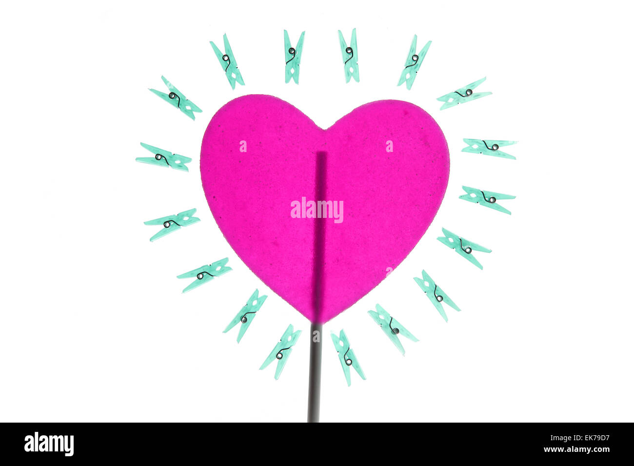 Conceptual housewife valentines heart metaphor Stock Photo - Alamy