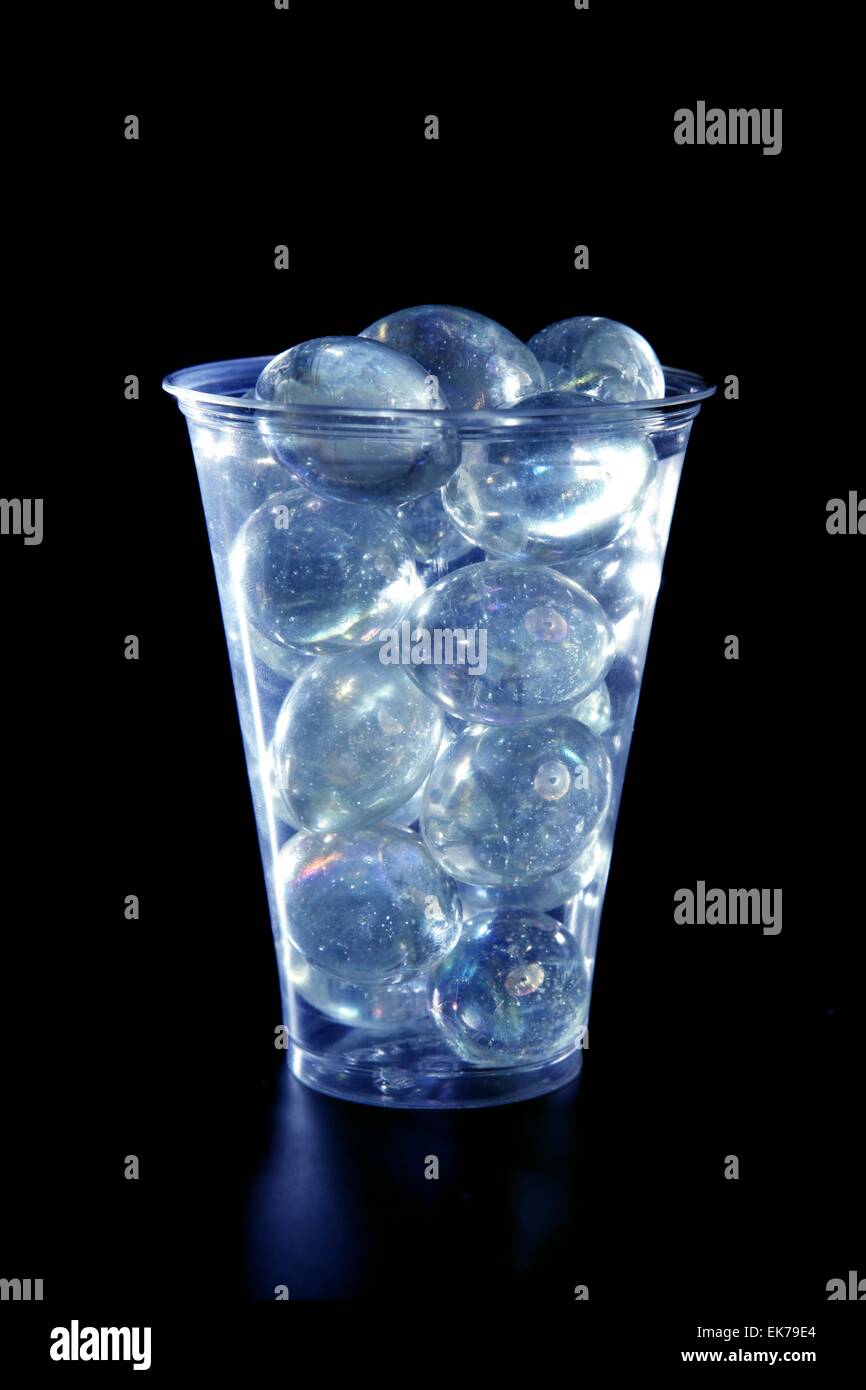glass balls under blue light Stock Photo - Alamy