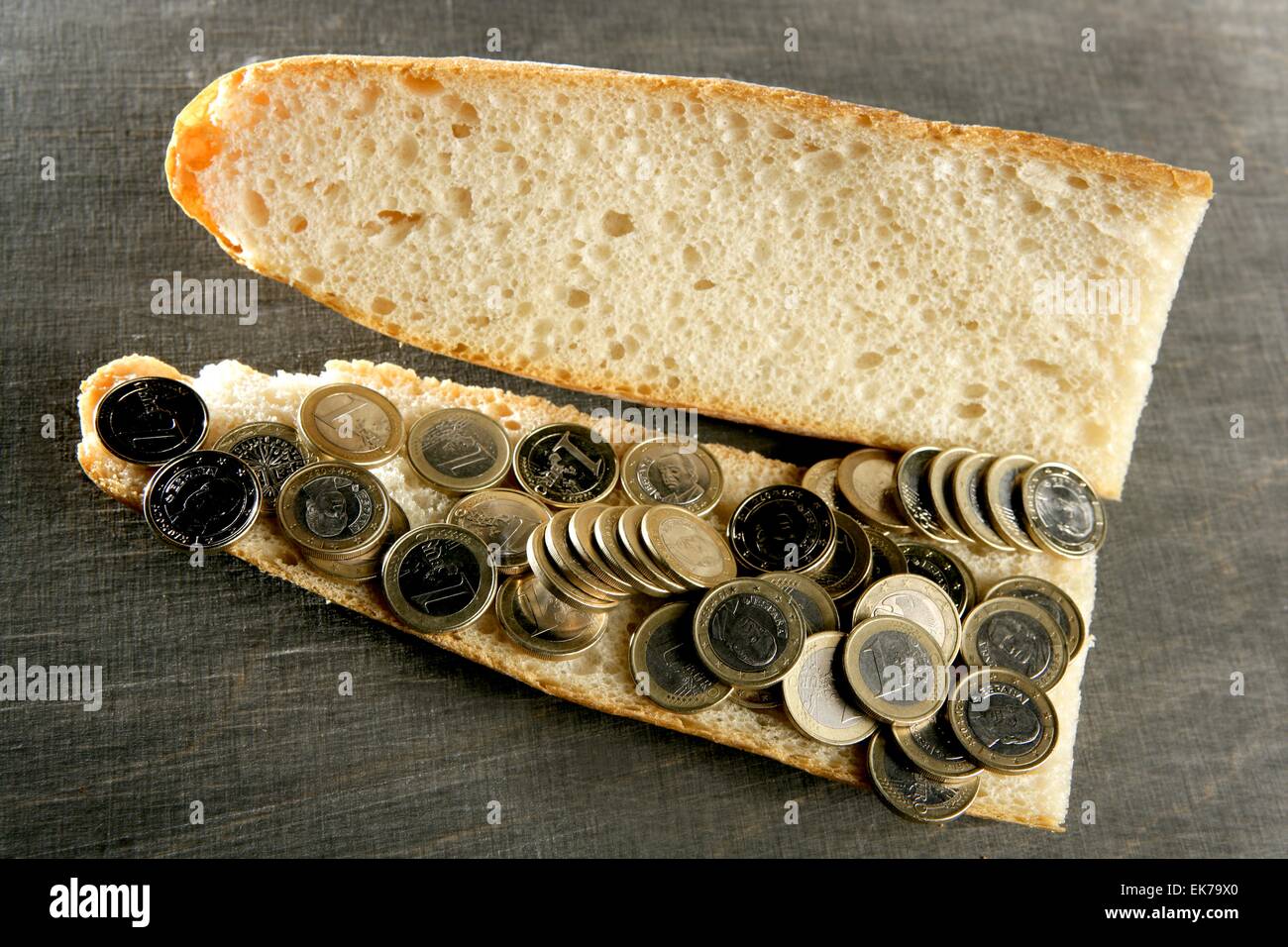 euro bread sandwich menu, concept Stock Photo - Alamy