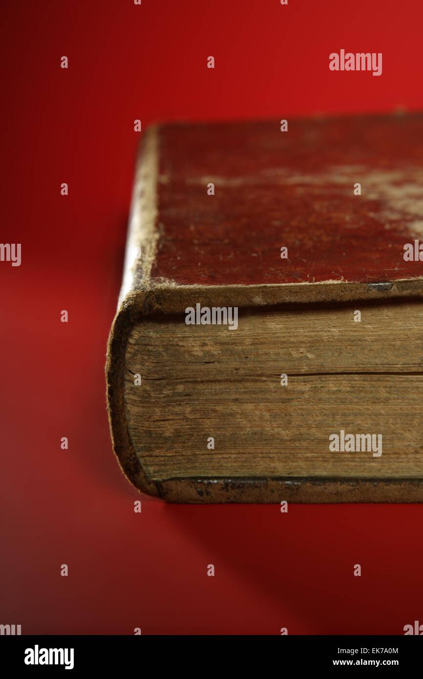 Old aged classic book close up Stock Photo - Alamy