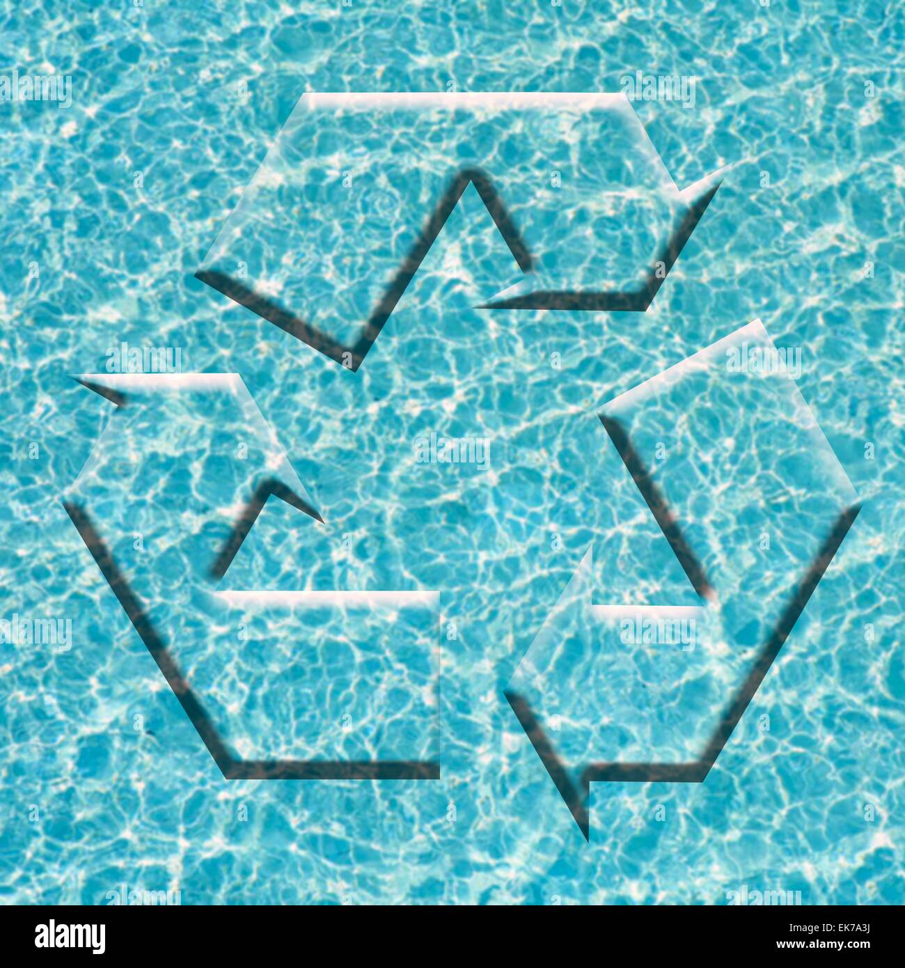 Recycle blue symbol environment conservation Stock Photo - Alamy