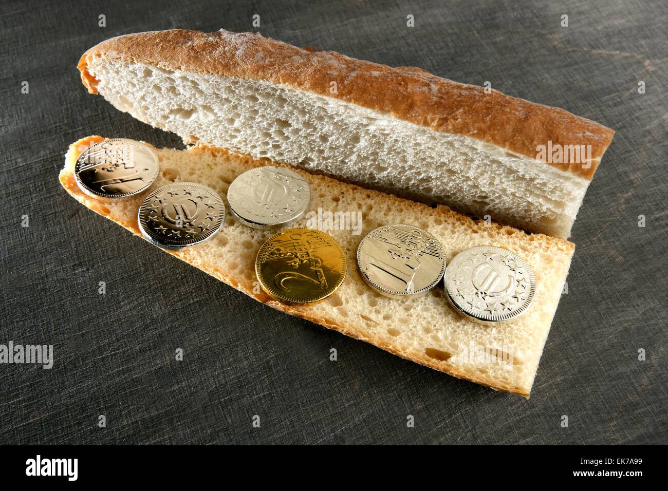 euro bread sandwich menu, concept Stock Photo - Alamy
