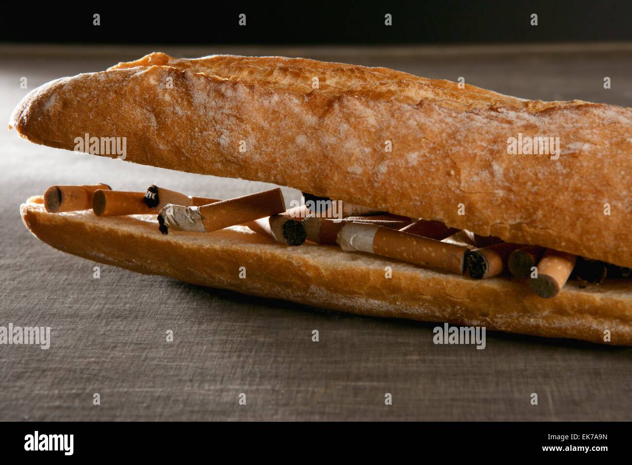 Healthy food smoking cigarettes hi-res stock photography and images - Alamy