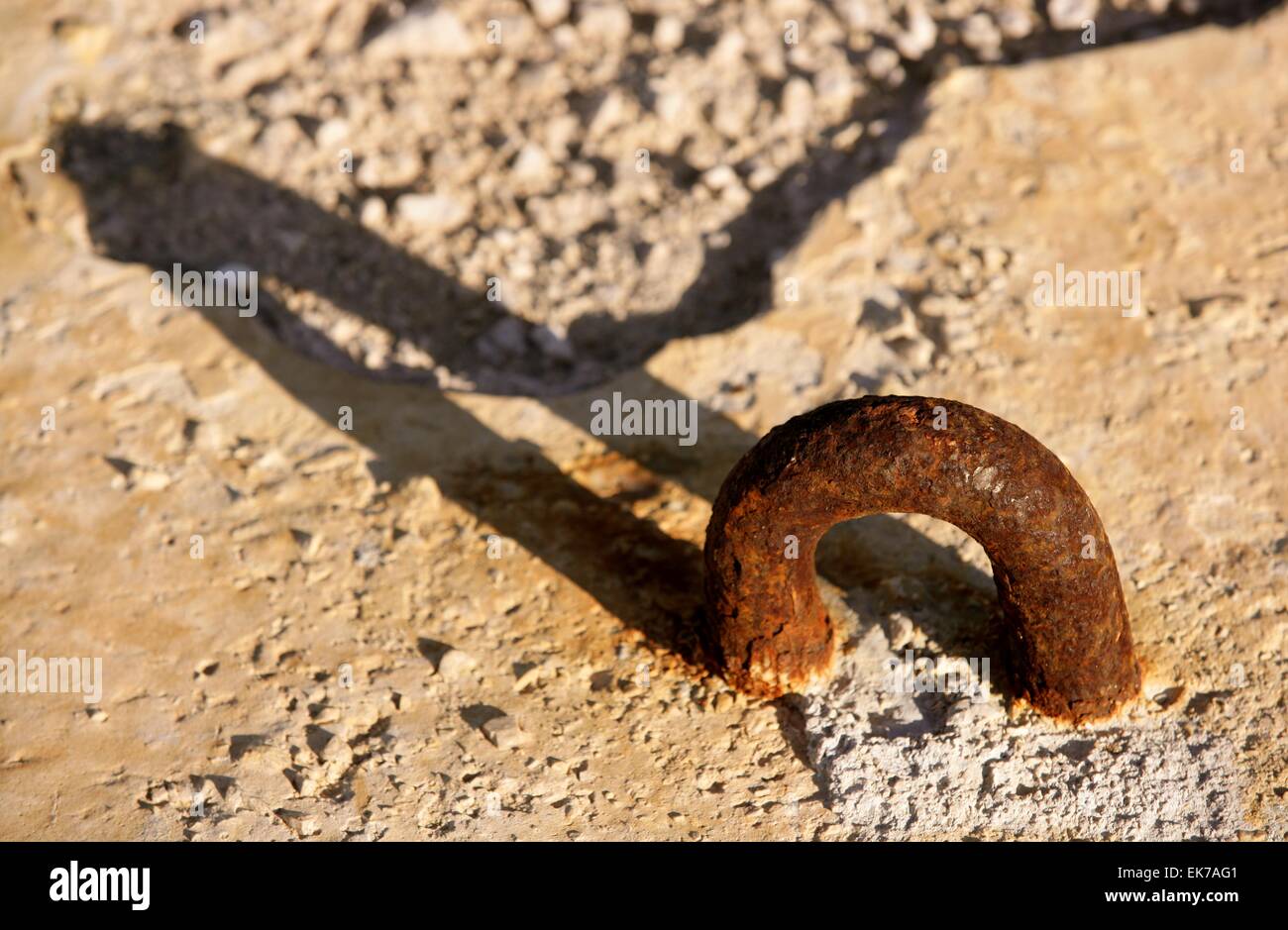 Mooring ring metal concrete hi-res stock photography and images - Alamy