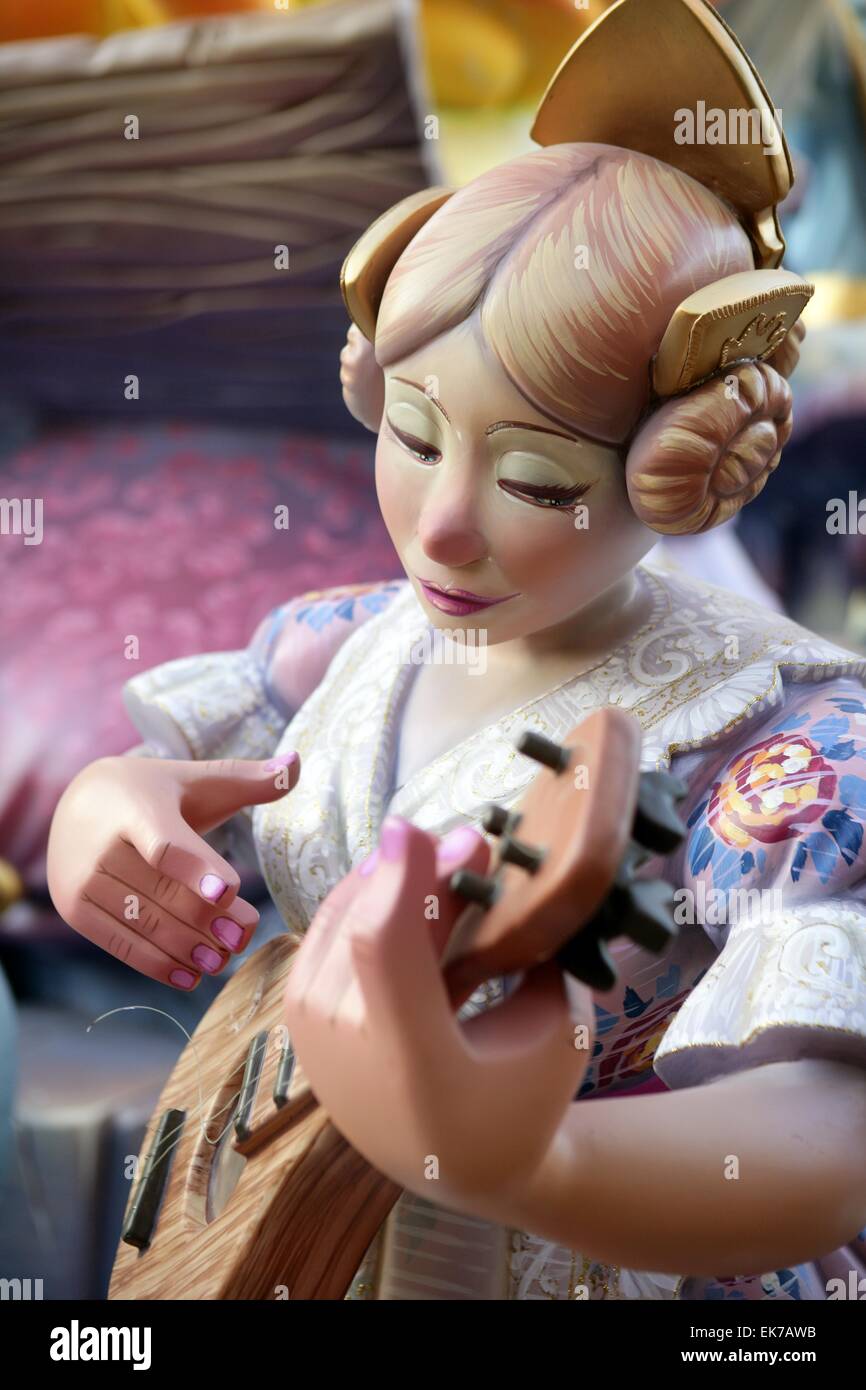 Fallas from Valencia, Spain celebration cartoon figures Stock Photo - Alamy
