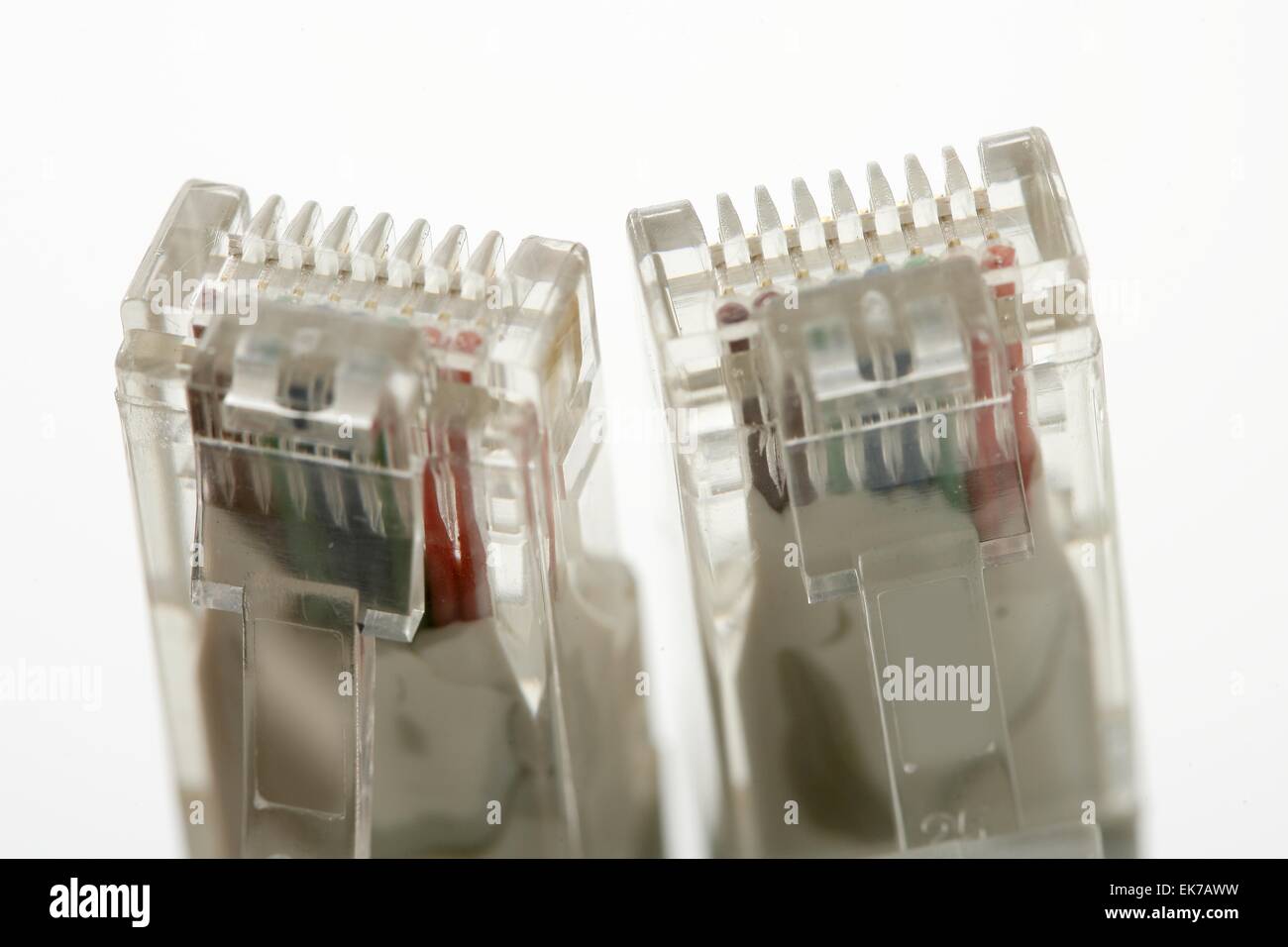 Electronic connection cable ethernet rj45 Stock Photo - Alamy