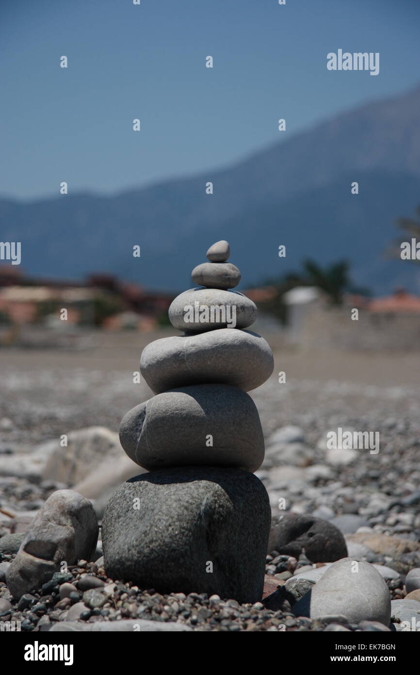 Stones in the desert Stock Photo - Alamy