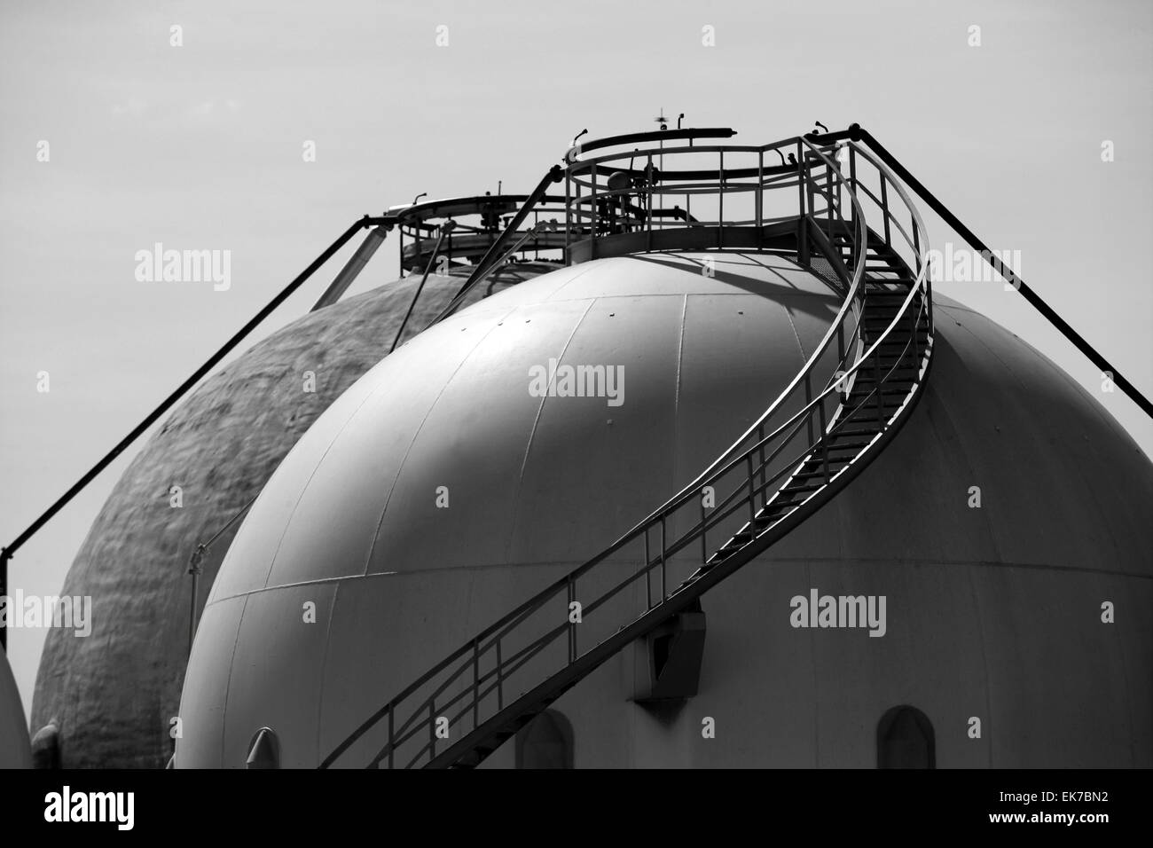 Gas Refinery, storage cistern outdoor Stock Photo - Alamy