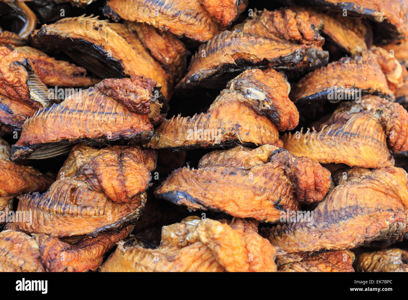 Close up dry fish in Thailand market Stock Photo - Alamy