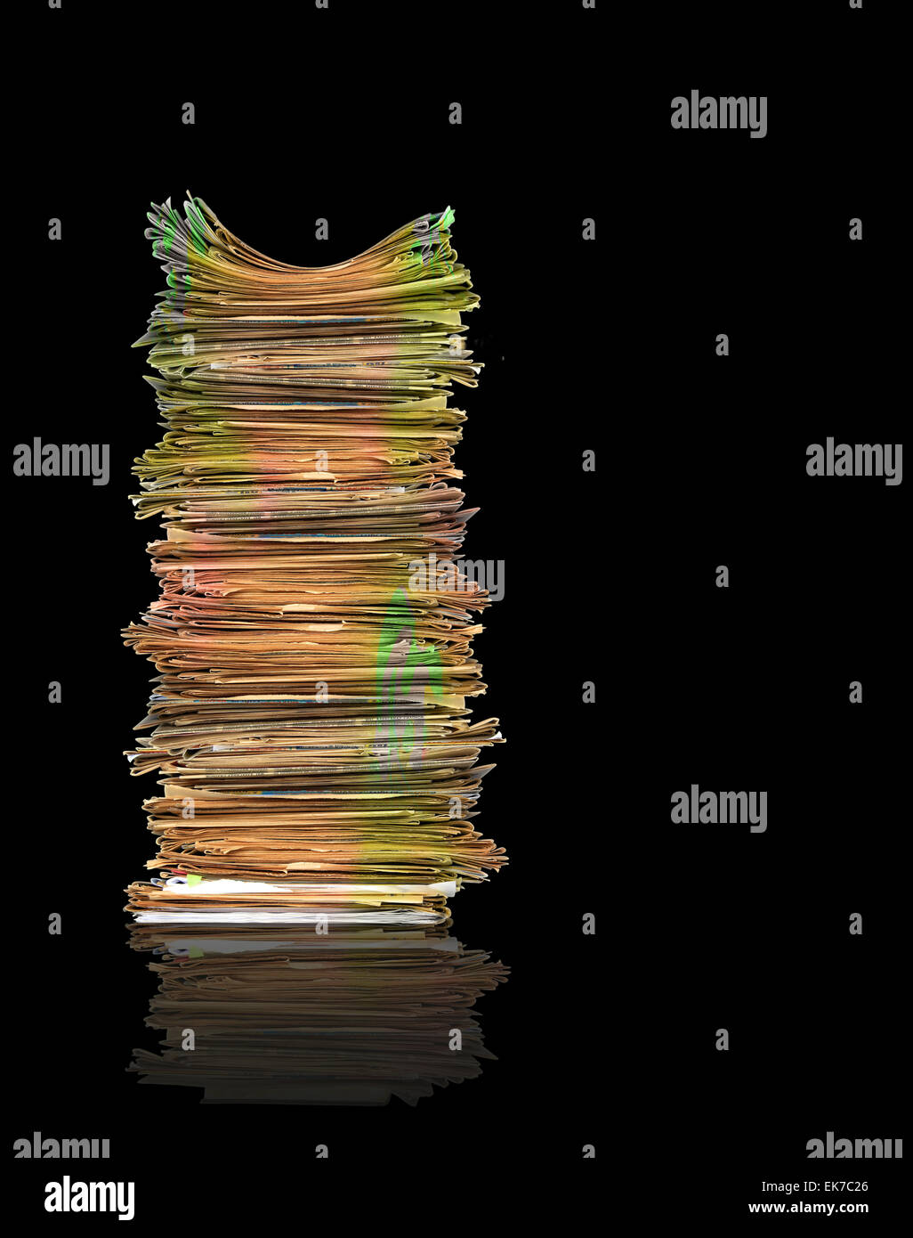 Heap of papers Stock Photo - Alamy