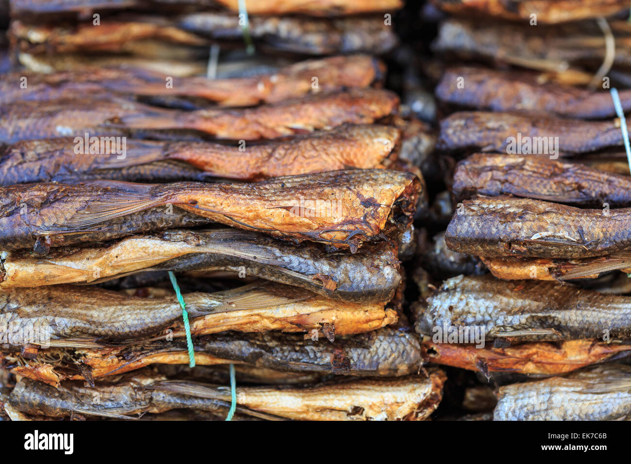 Close up dry fish in Thailand market Stock Photo - Alamy