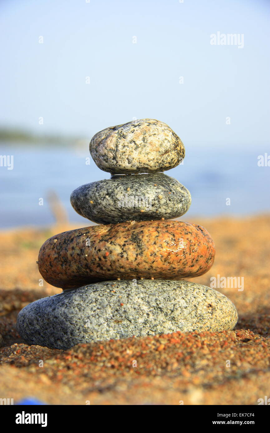 Stones on the seashore Stock Photo - Alamy