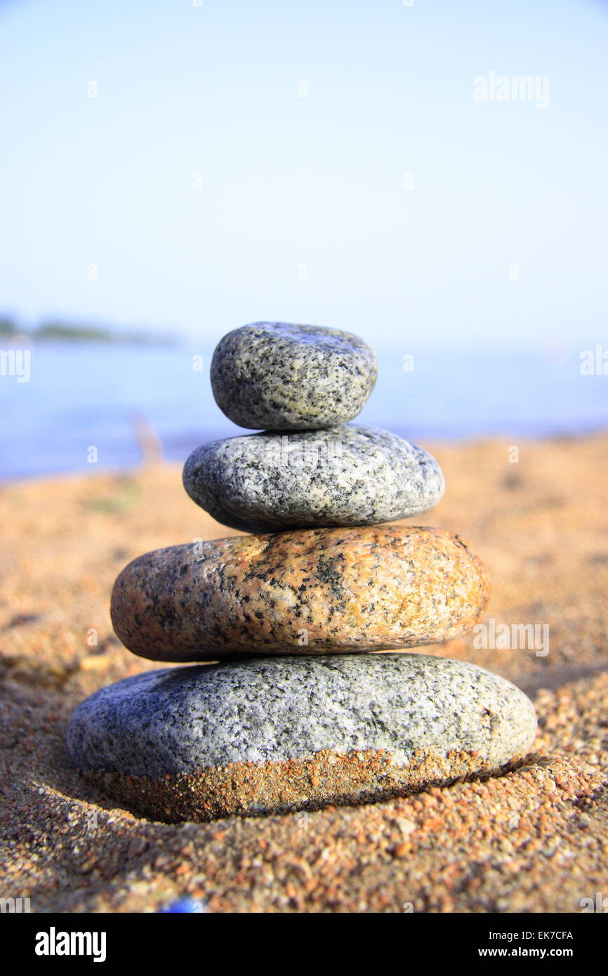Stones on the seashore Stock Photo - Alamy