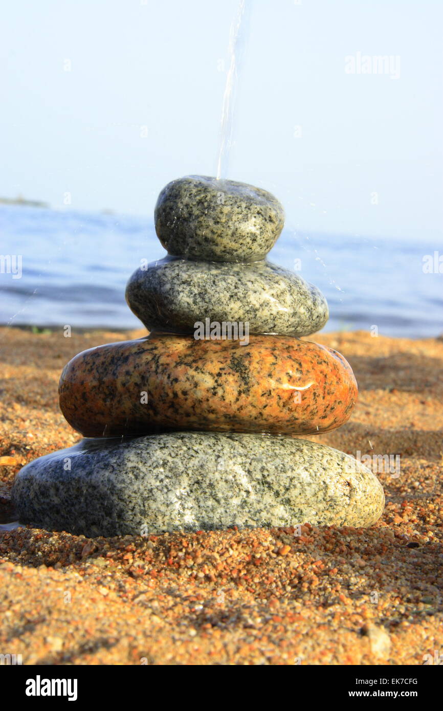 Stones on the seashore Stock Photo - Alamy