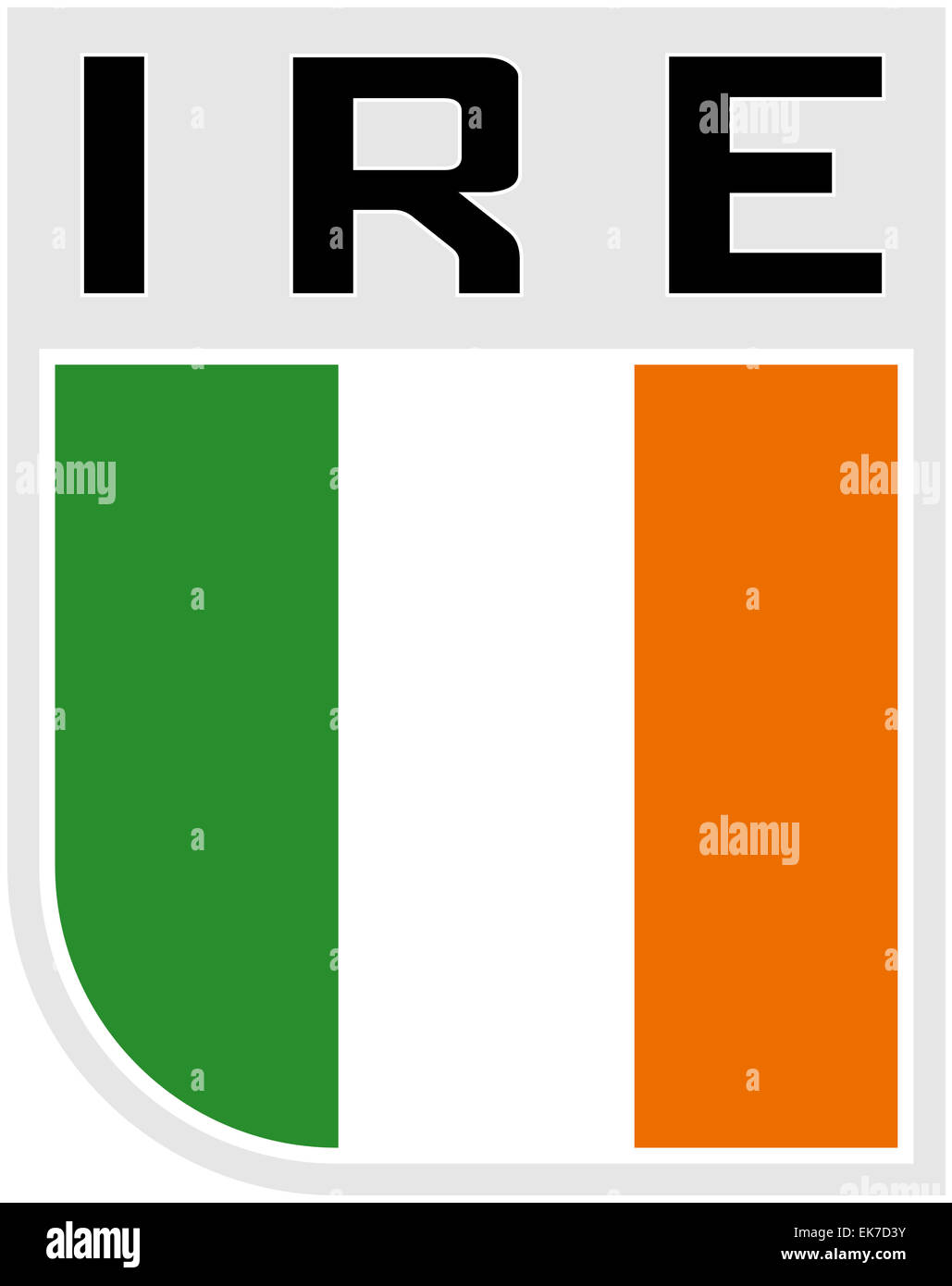 Flag of Ireland Icon Stock Photo - Alamy