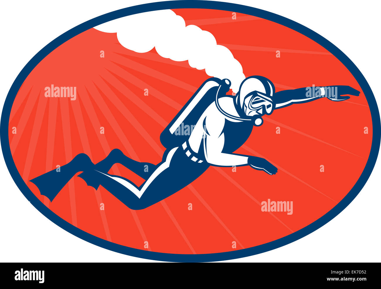 frogman scuba diver diving Stock Photo - Alamy